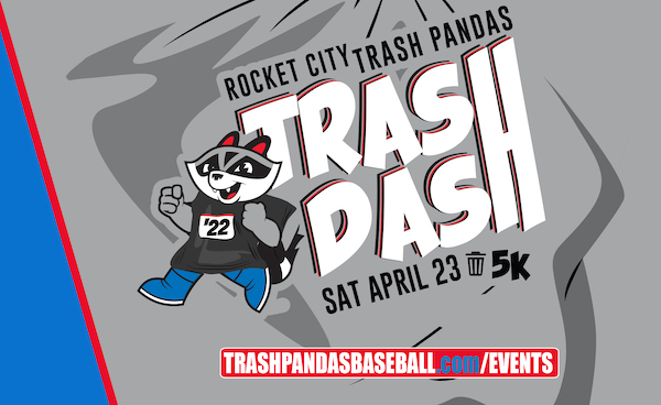 Rocket City Trash Pandas Trash Dash 5K - Tennessee Valley Outsider